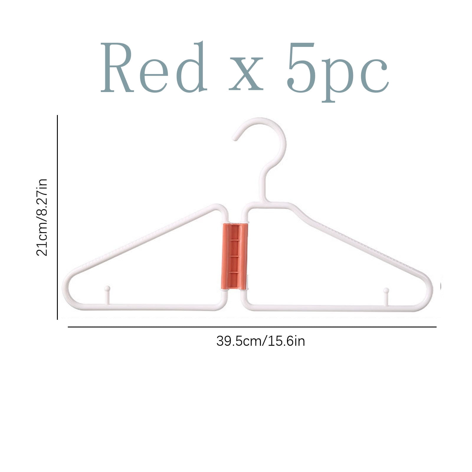 5PCS Foldable Plastic Clothes Hanger - Portable Folding Clothes Hanger ...