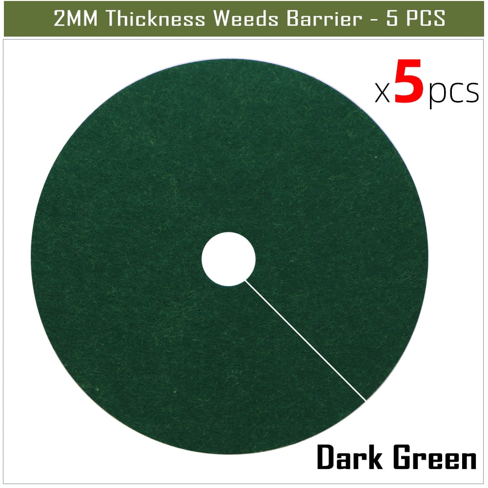 5PCS Garden Round Weeds Barrier Mats 11 Colors 2MM Thickness Degradable ...
