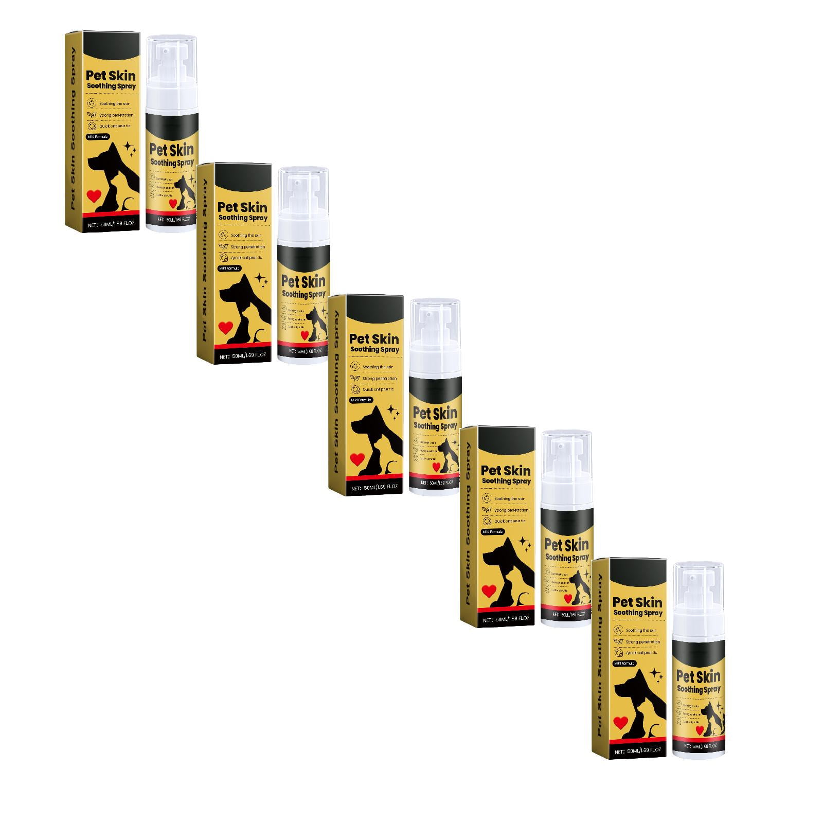 5PCS Gentle Pet Care Spray,Effective WoundCare & Itch Soothing Spray ...
