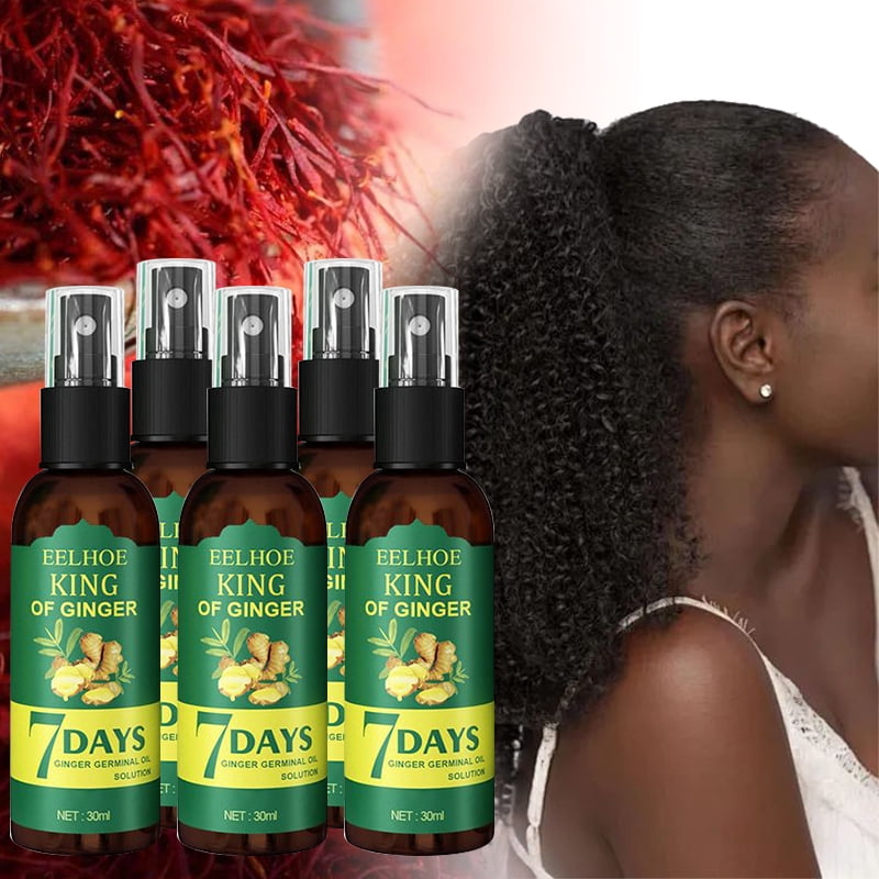 5PCS Ginger hair oil spray, nourishing and moisturizing, making long ...