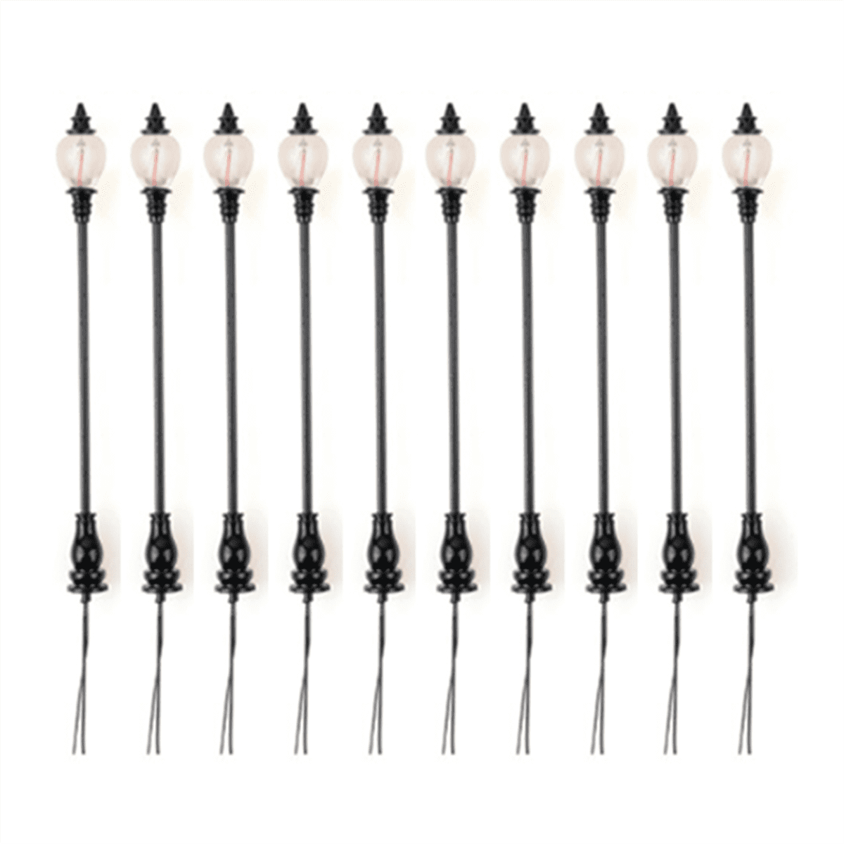 5PCS HO Scale Model Lighting Tower 3V Train Light Railway LED Plaza ...