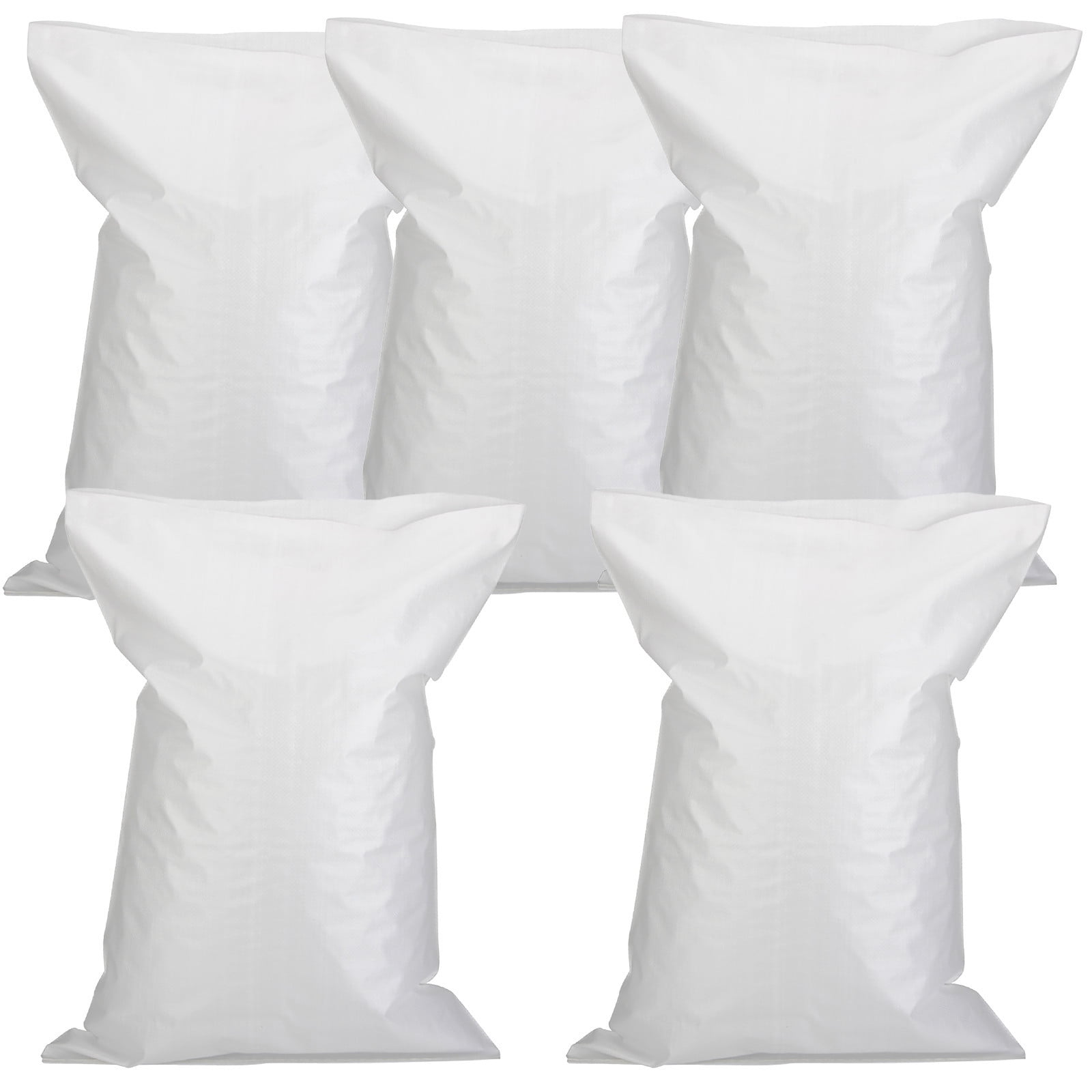 5PCS Heavy Duty Sand Bags - 15.74x24.4 inch Woven Polypropylene Flood ...