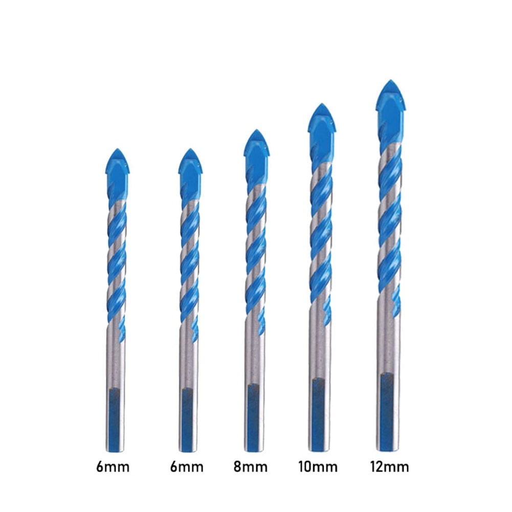 5PCS High Hardness Alloy Triangle Drill Bit for Ceramic Concrete Hole ...