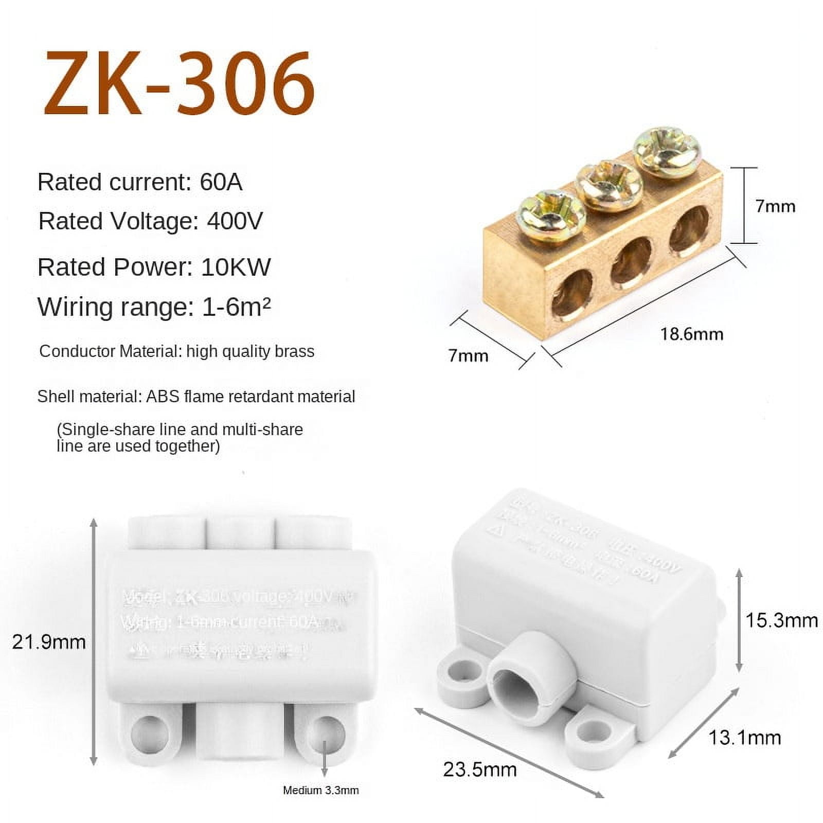 5PCS High Power Sistributor ZK/T Type 60A/80A/100A without ...