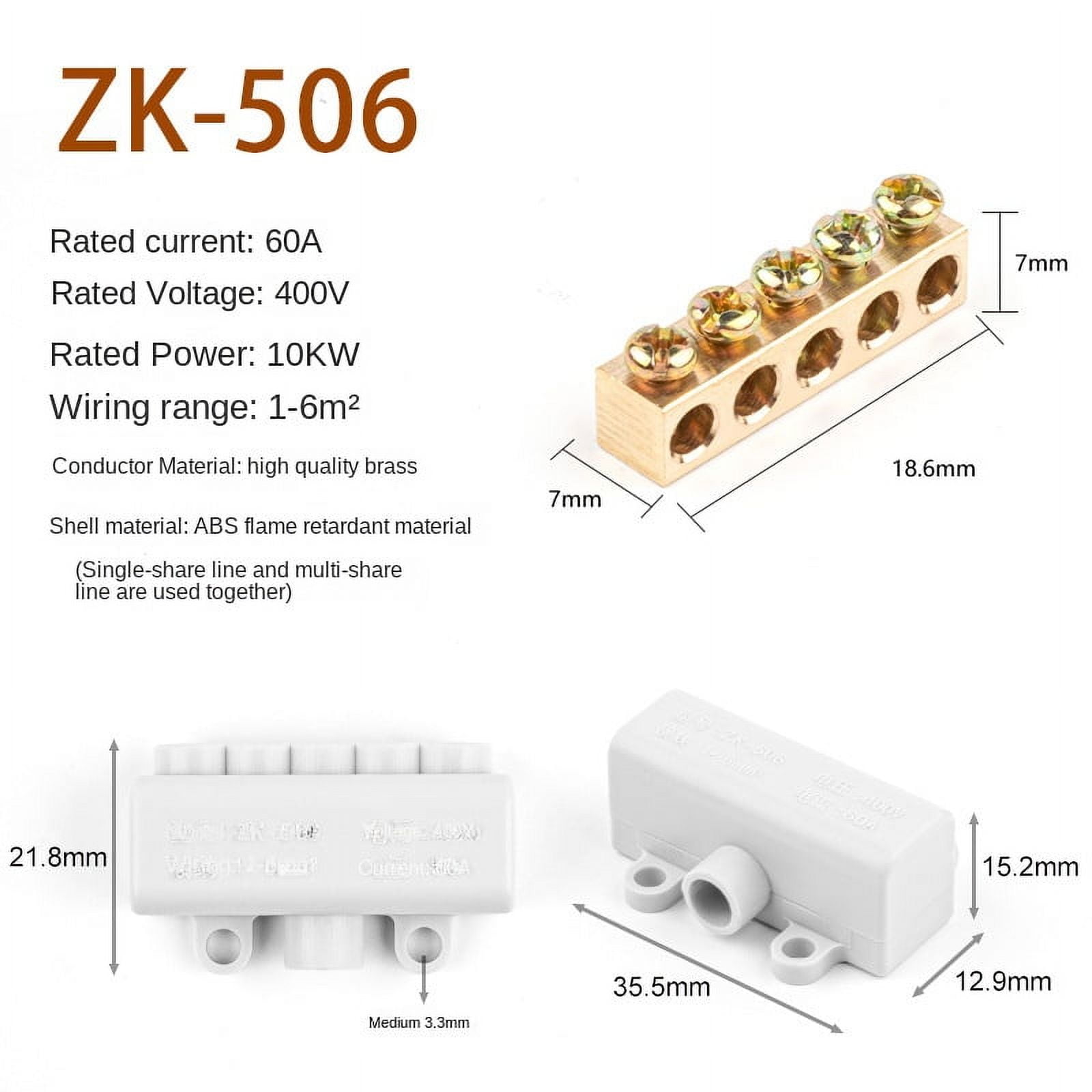 5PCS High Power Sistributor ZK/T Type 60A/80A/100A without ...