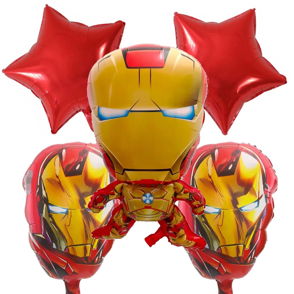 5PCS IRON MAN Balloons Hero Balloons Superhero Balloons Birthday Party ...