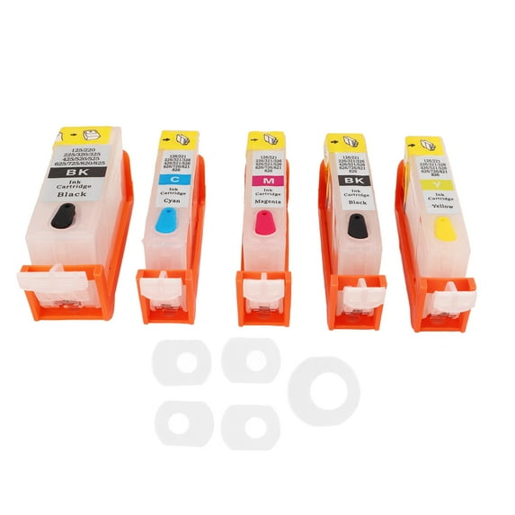 5PCS Ink Cartridge PP 4 Colors Good Air Tightness Smooth Output ...