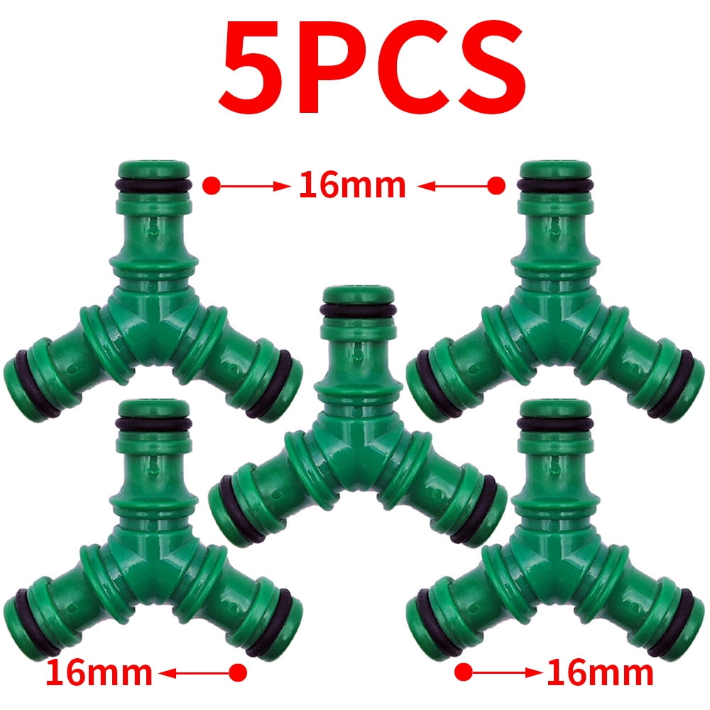 5PCS Joiner Repair Connector Coupling 1/2'' Garden Hose Tubing Fitting Pipe Quick Drip ...