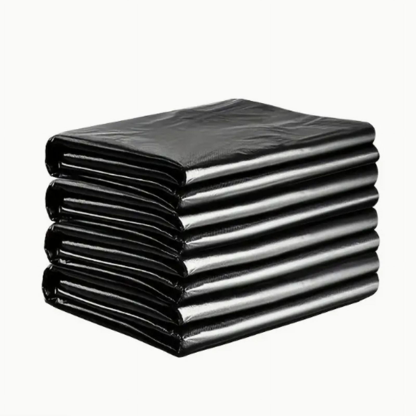 5PCS Large Garbage Bags Outdoor 53 Gallon Extra Large Trash Bags Black ...