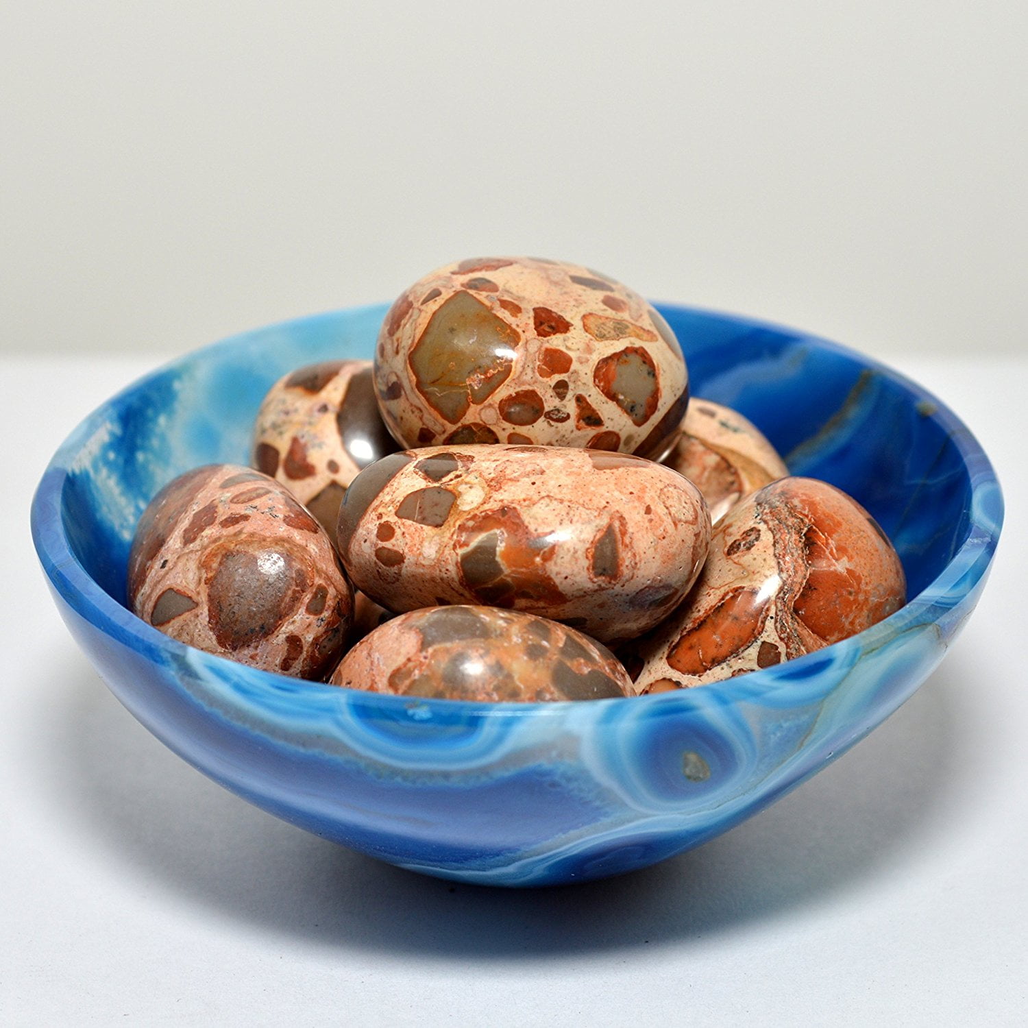 5PCS Leopardite Cabochon Pebbles Natural Polished "Leopardskin" Quartz ...