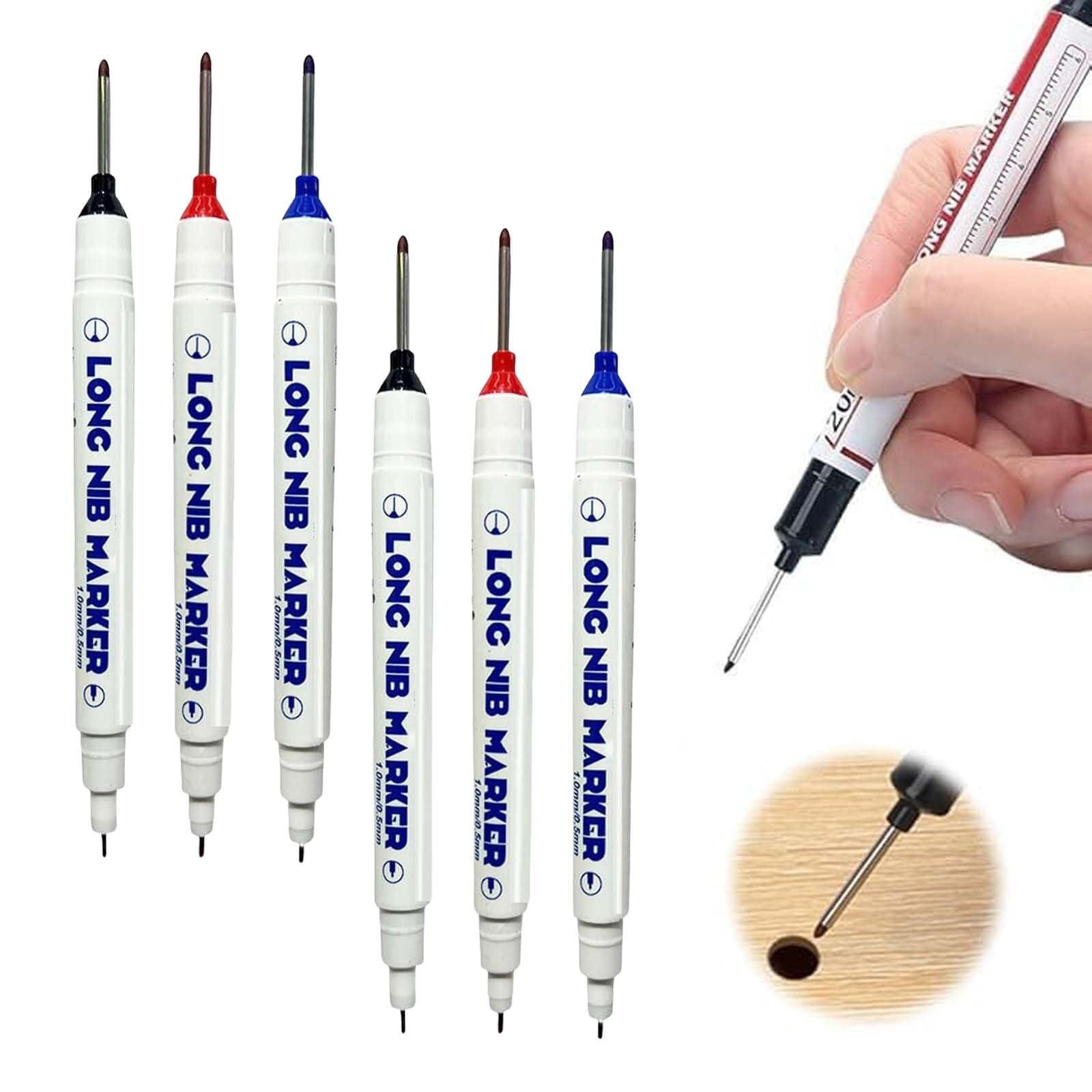 5PCS Long Head Deep Hole Marker Pens, 20mm Deep Reach Markers ...
