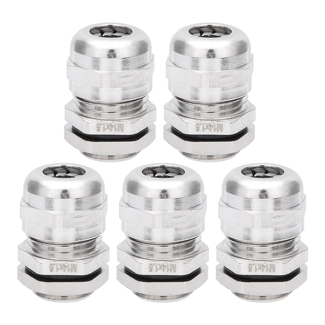 5PCS M14*1.5 Metal Waterproof Connector Fastener Locknut Stuffing Cable ...