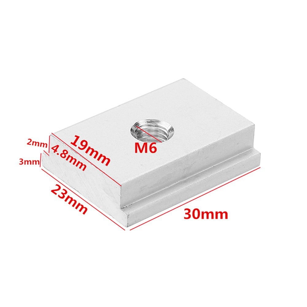5PCS M6/M8 T-track Slider Aluminum Alloy T Slot Nut Woodworking Tool ...