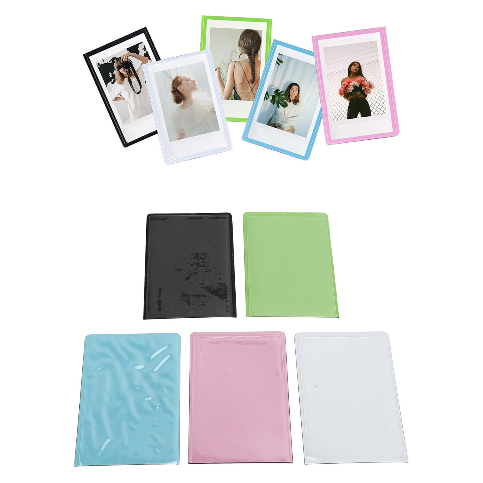 5PCS Magnetic Picture Frames PP 3 Inch Photo Sleeve Pocket Mini ...