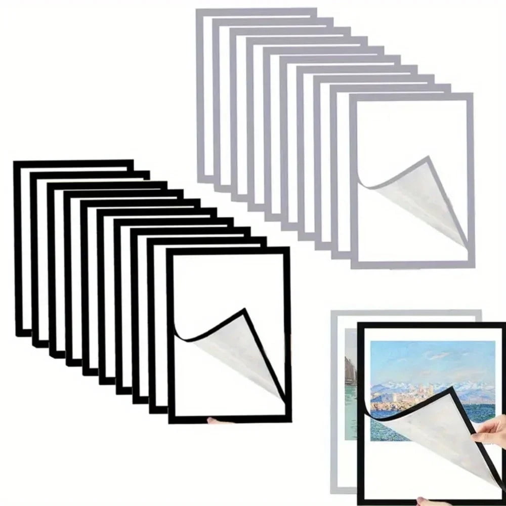 5PCS Magnetic Poster Display Frame A4/A5/A6 Self-adhesive Non ...