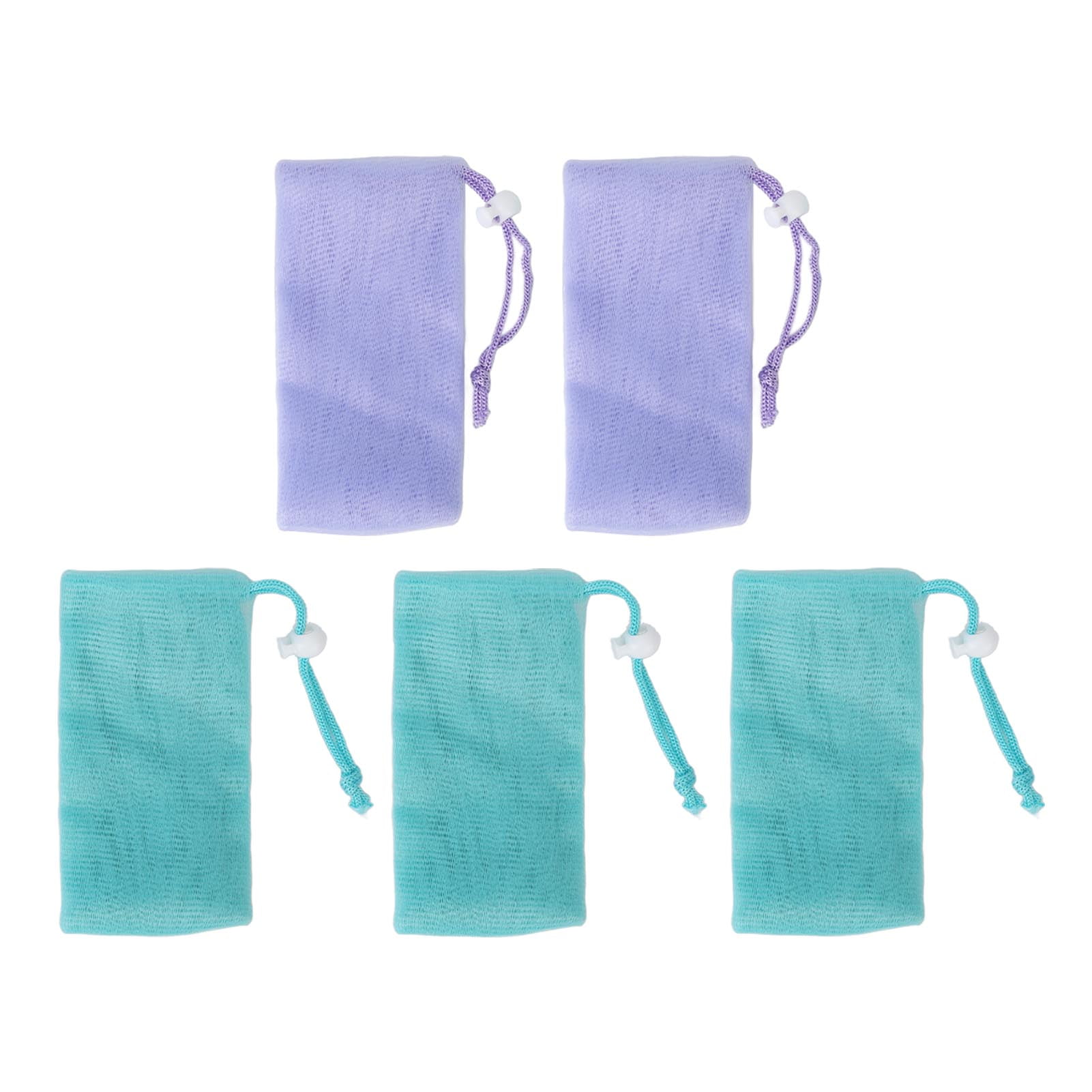 5PCS Mesh Soap Pouch Quick Drying High Efficiency Soap Foaming Net for ...