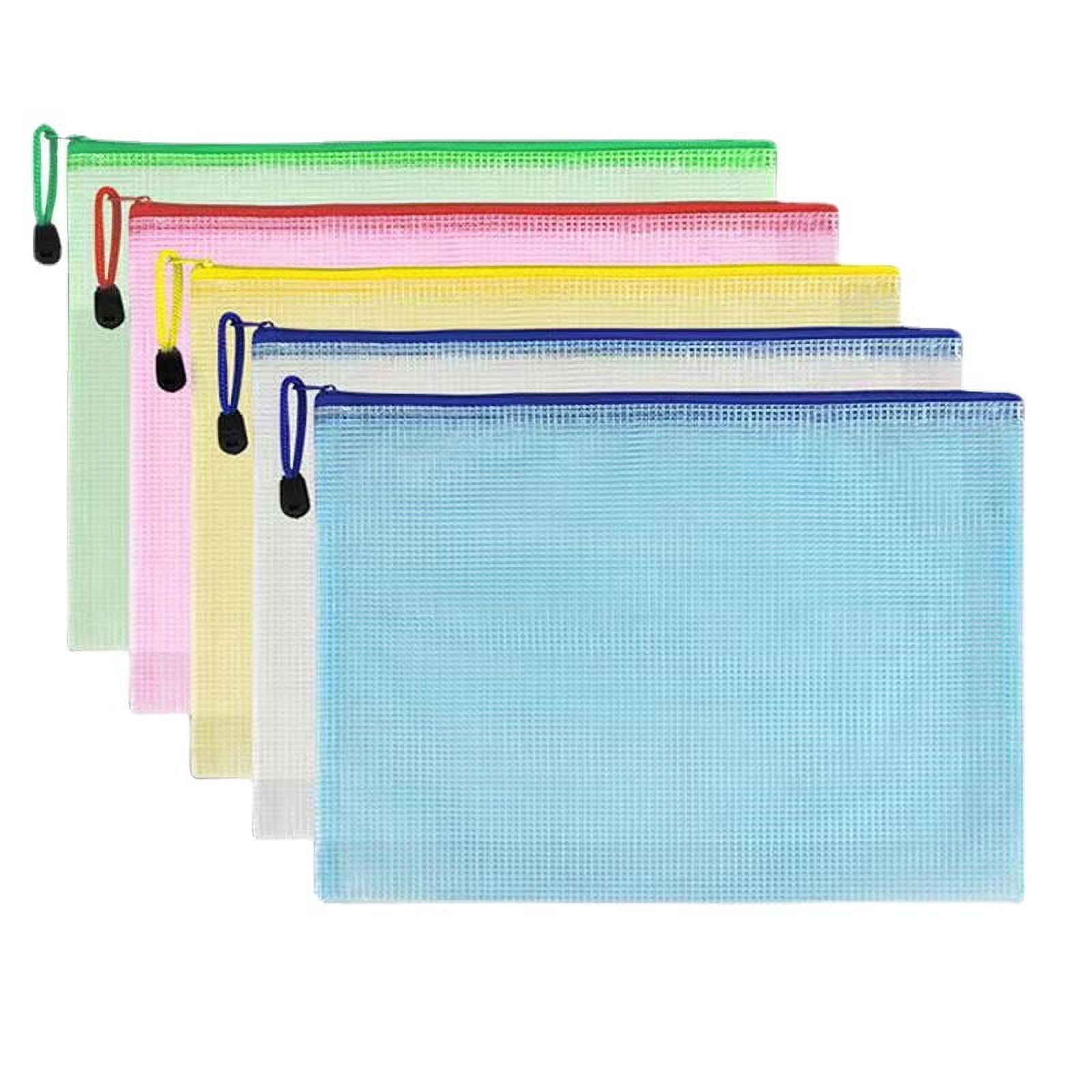 5PCS Mesh Zipper Pouch Zipper Bags, 9x13 Inches Large Storage Bags for ...