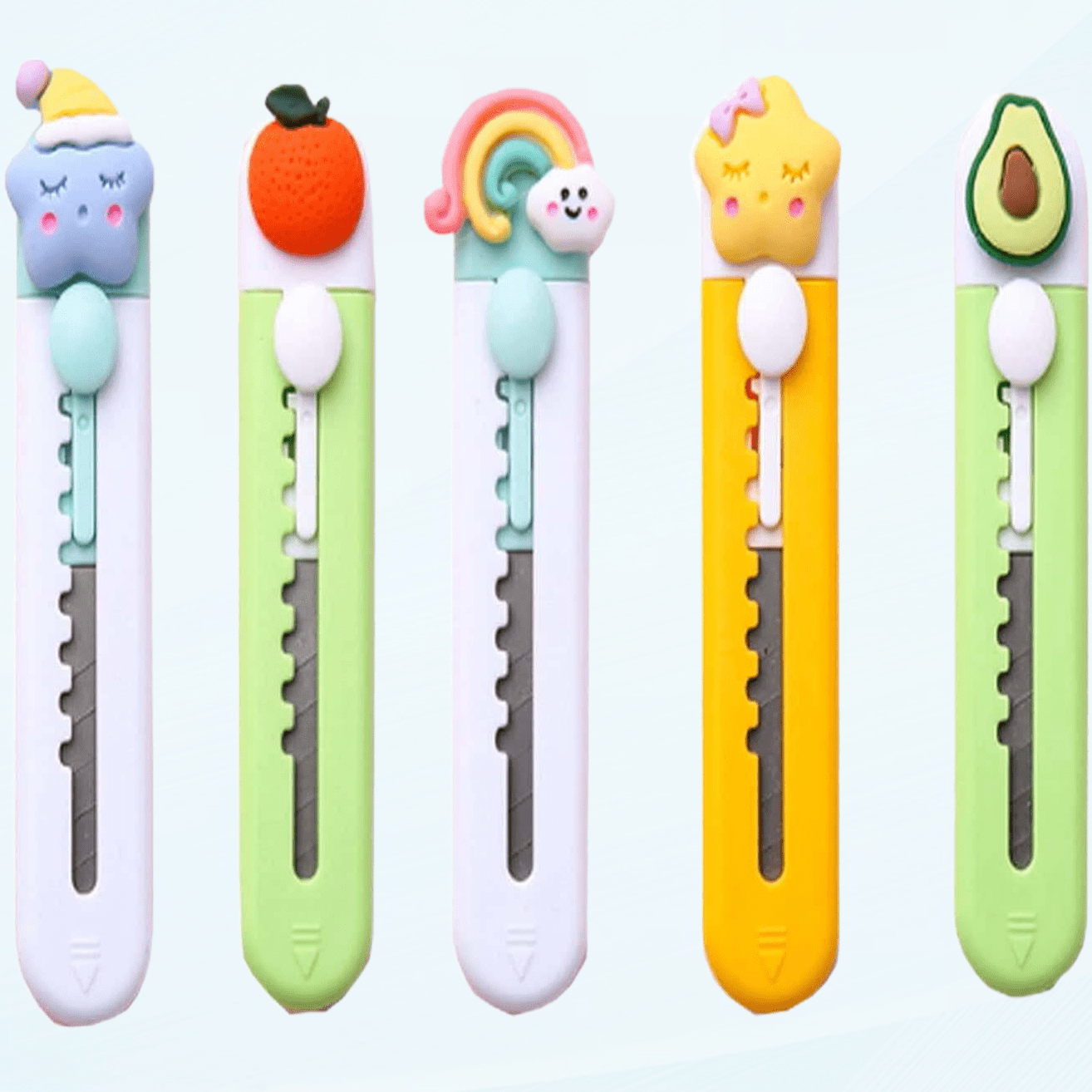 5PCS Mini Retractable Utility Knife Box Cutter Letter Opener Cute Mini ...