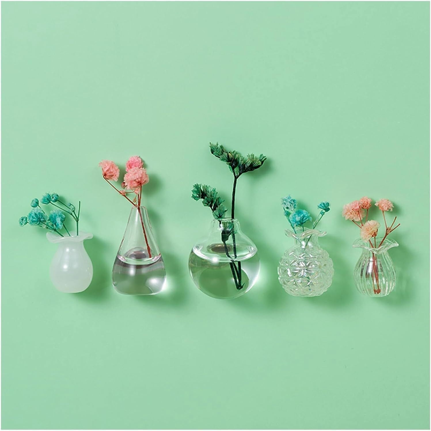 5PCS Mini Vase Magnets for Fridge, 3D Mini Ceramic Vase Magnets, Cute ...