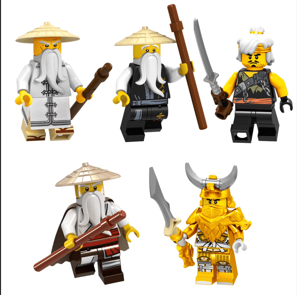 5PCS Minifigures Ninja Movies Building Blocks, Creative Puzzle Toys for ...