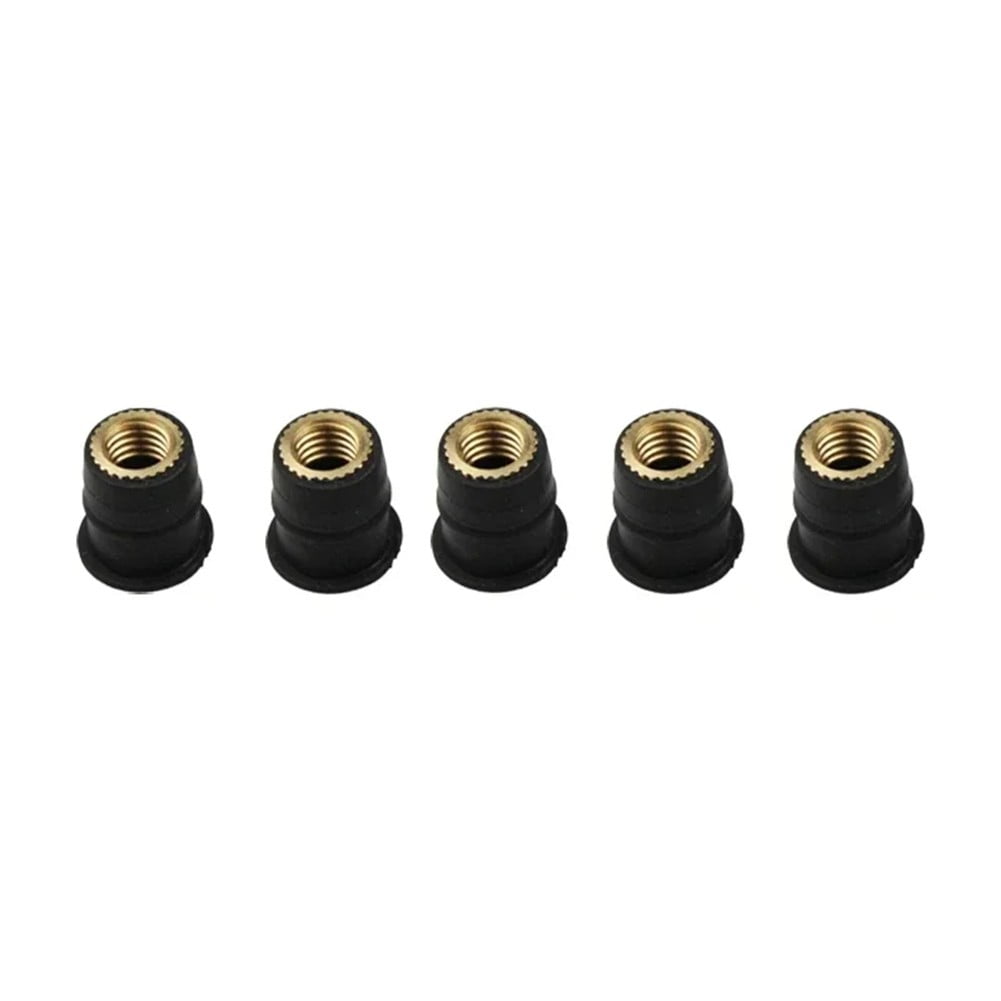 5PCS Motorcycle Windshield Rubber Nuts Vibration Damper Panel Mounting ...