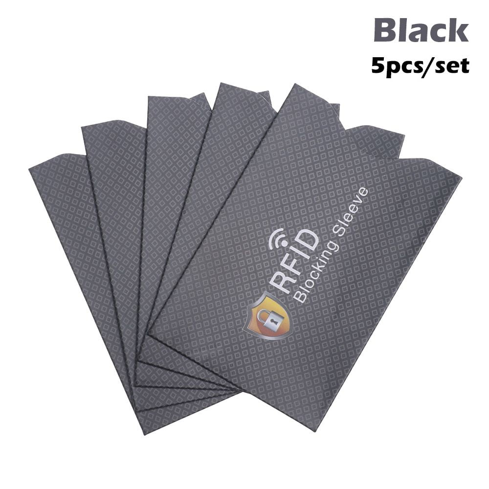 5PCS New Protection Anti-theft Bank Blocking Sleeve Card Holder RFID ...