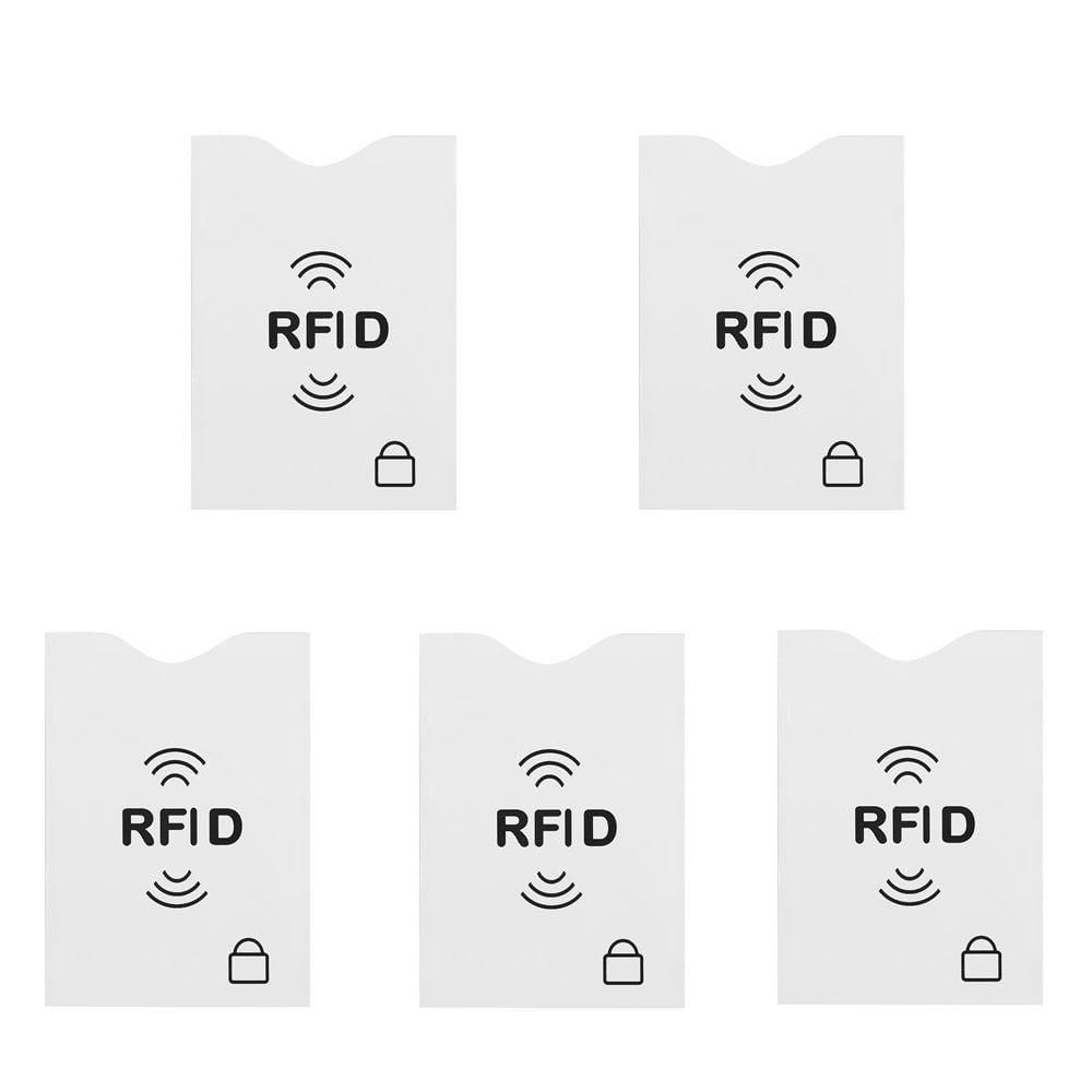 5PCS New Protection Anti-theft Bank Blocking Sleeve Card Holder RFID ...