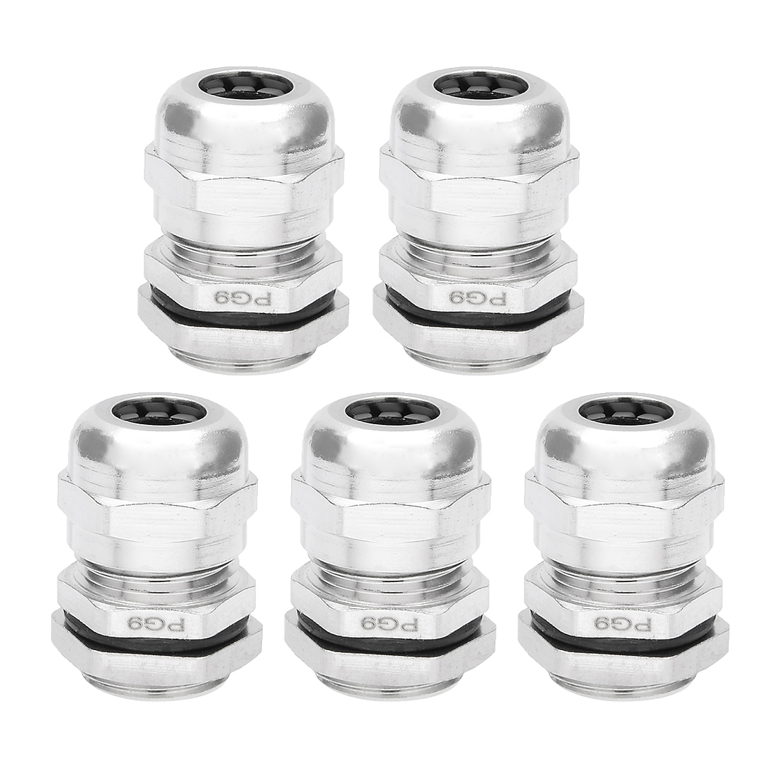 5Pcs PG9 Metal Waterproof Connector Fastener Locknut Stuffing Cable ...