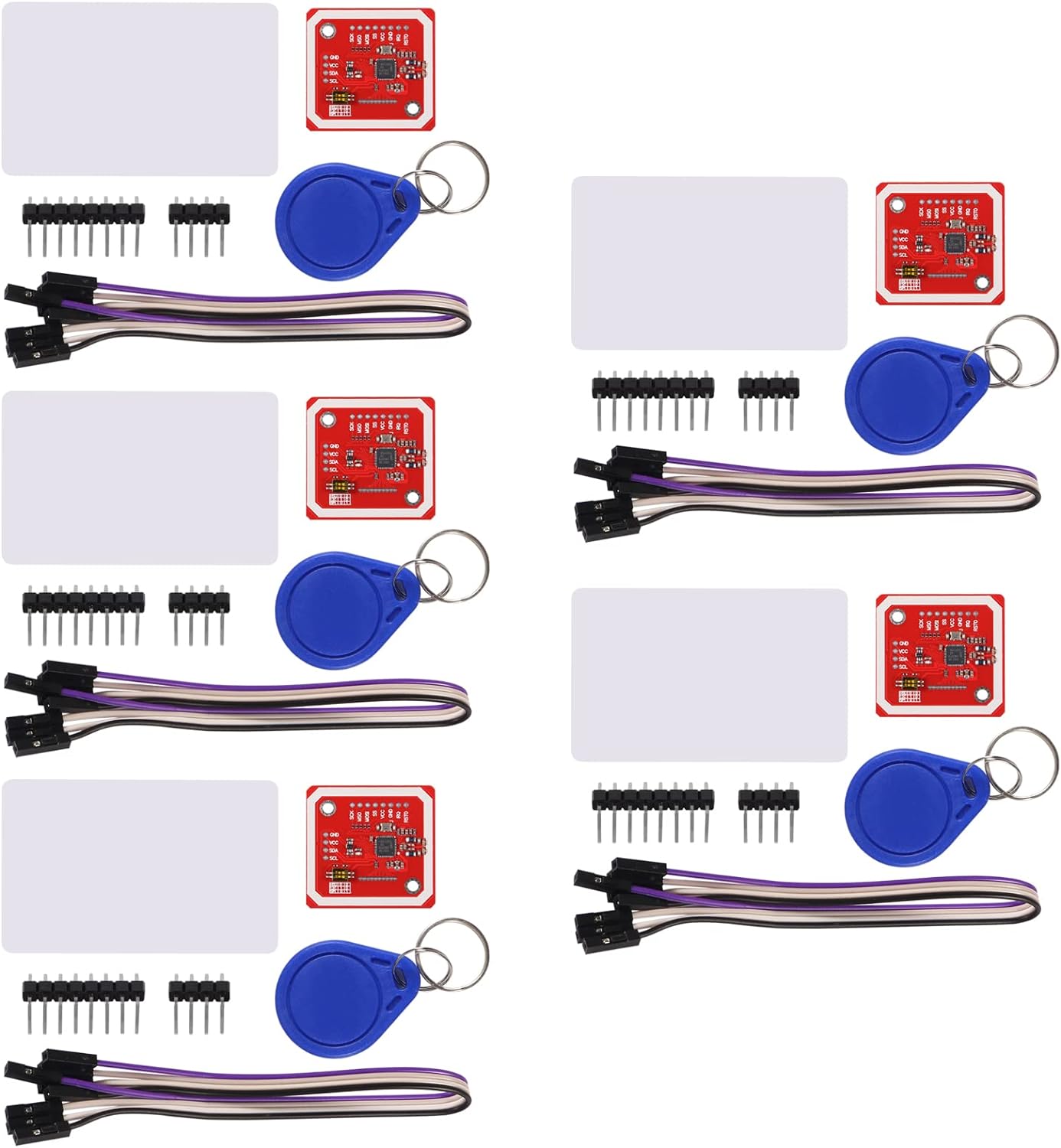5PCS PN532 NFC NXP RFID Module V3 User Kit Near Field Communication Reader Writer Module Kit I2C ...