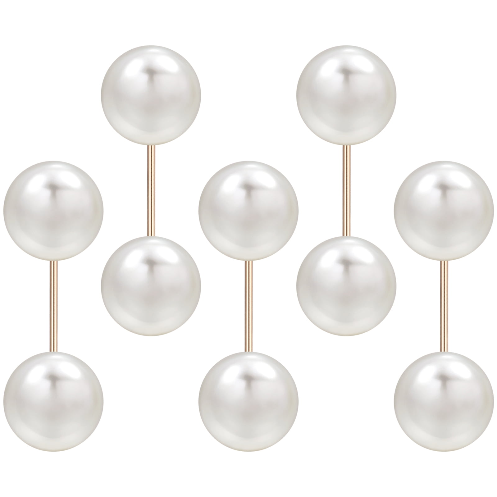 5PCS Pearl Safety Women Brooch Pin Premium Brooch Pin Practical Brooch ...