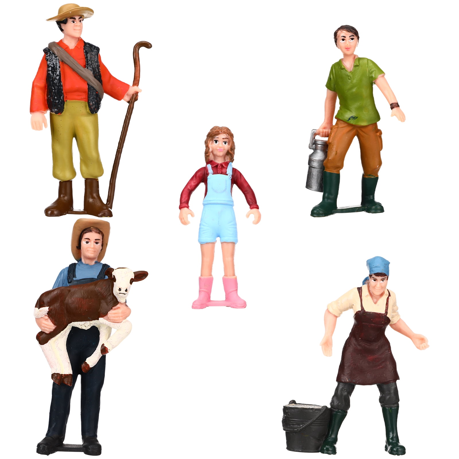 5PCS People Scale Model Premium Scale Figures Desktop Decoration Scale ...