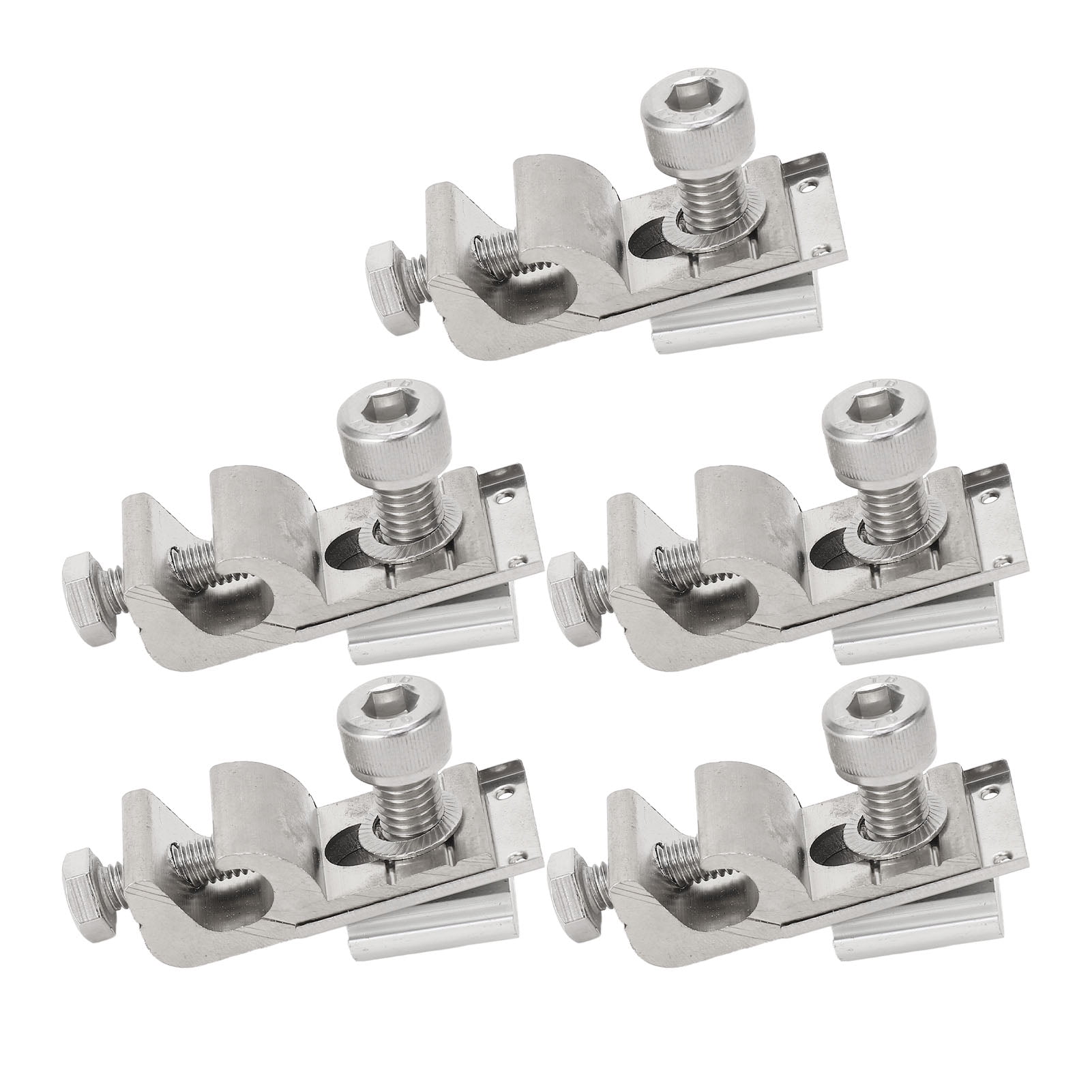 5PCS Photovoltaic Grounding Clamps Solar Panel Ground Terminal Cable ...