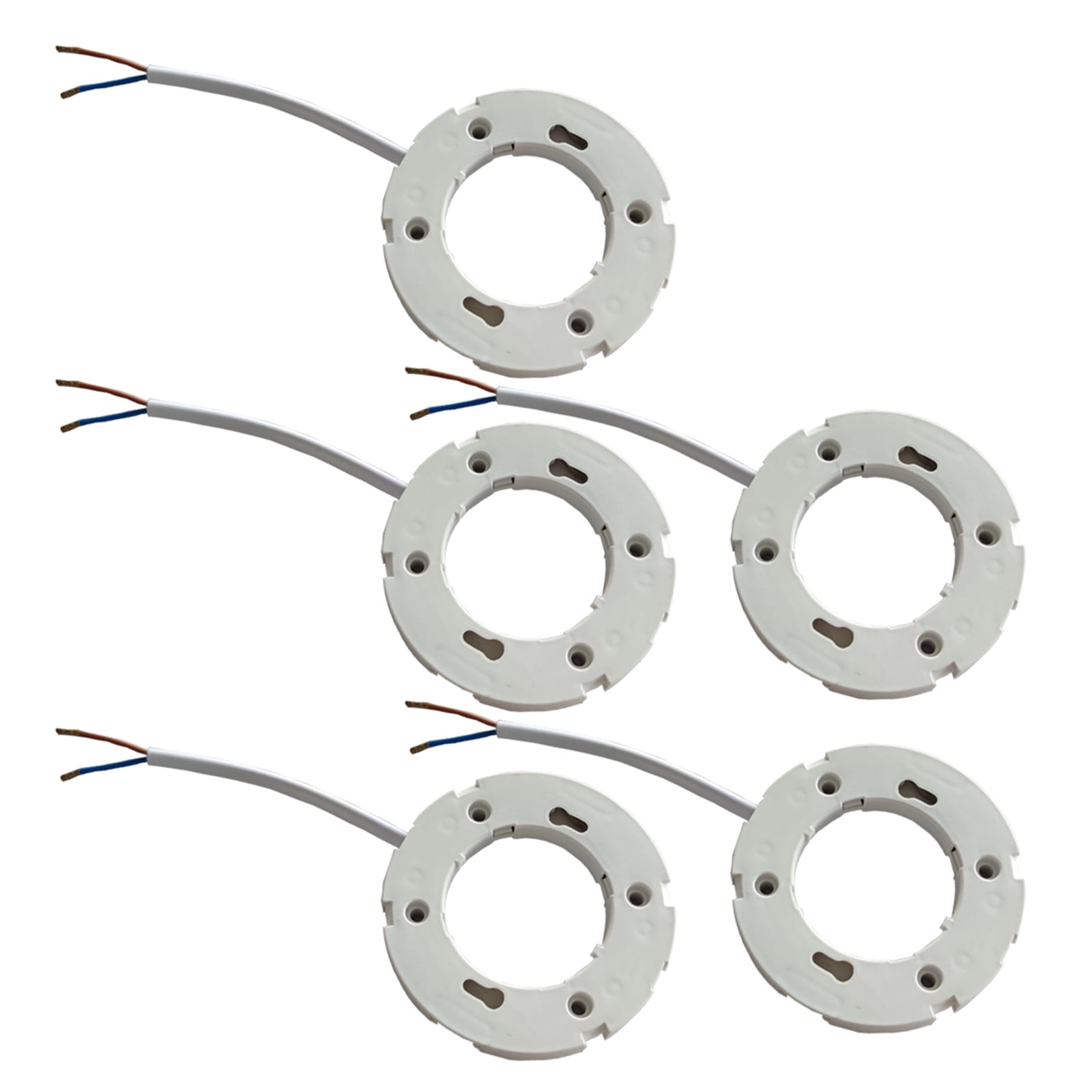 5PCS Plastic Bulb Holder with Cord Light Base Heat Resistant Design ...