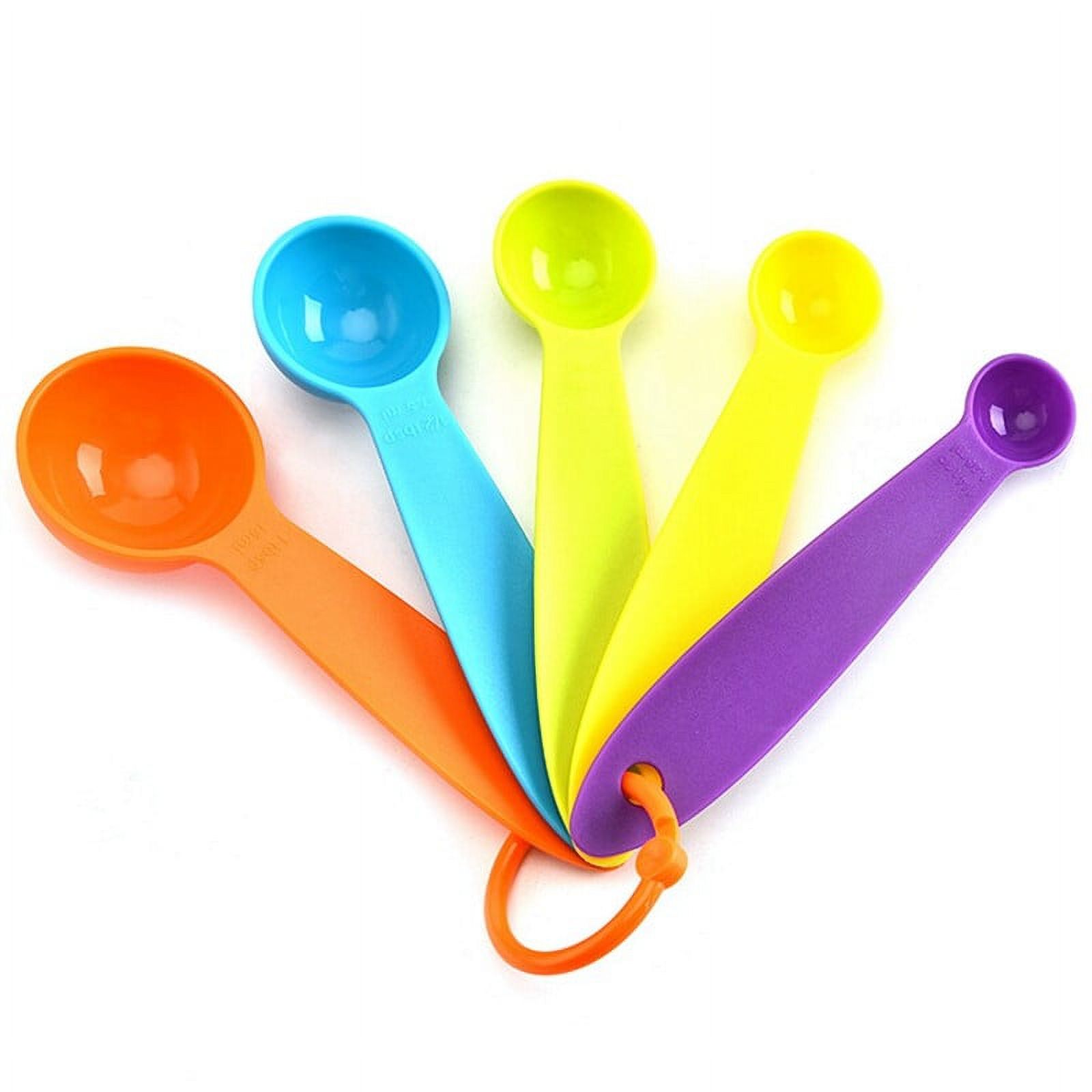 5PCS Plastic Measuring Spoons Stackable Milk Powder Spoon Measuring ...