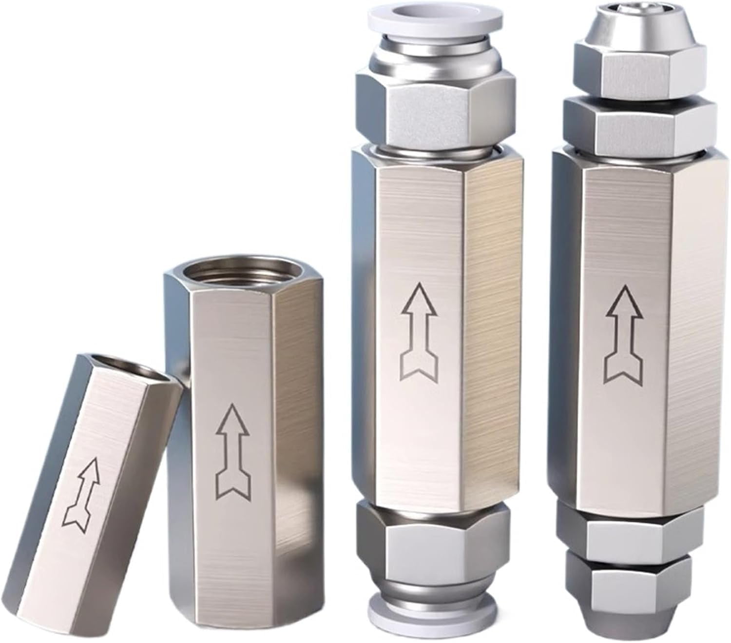 5PCS Pneumatic Check Valve 1/8 1/4 1/2 3/8 For Compressor 6mm 8mm 10mm ...