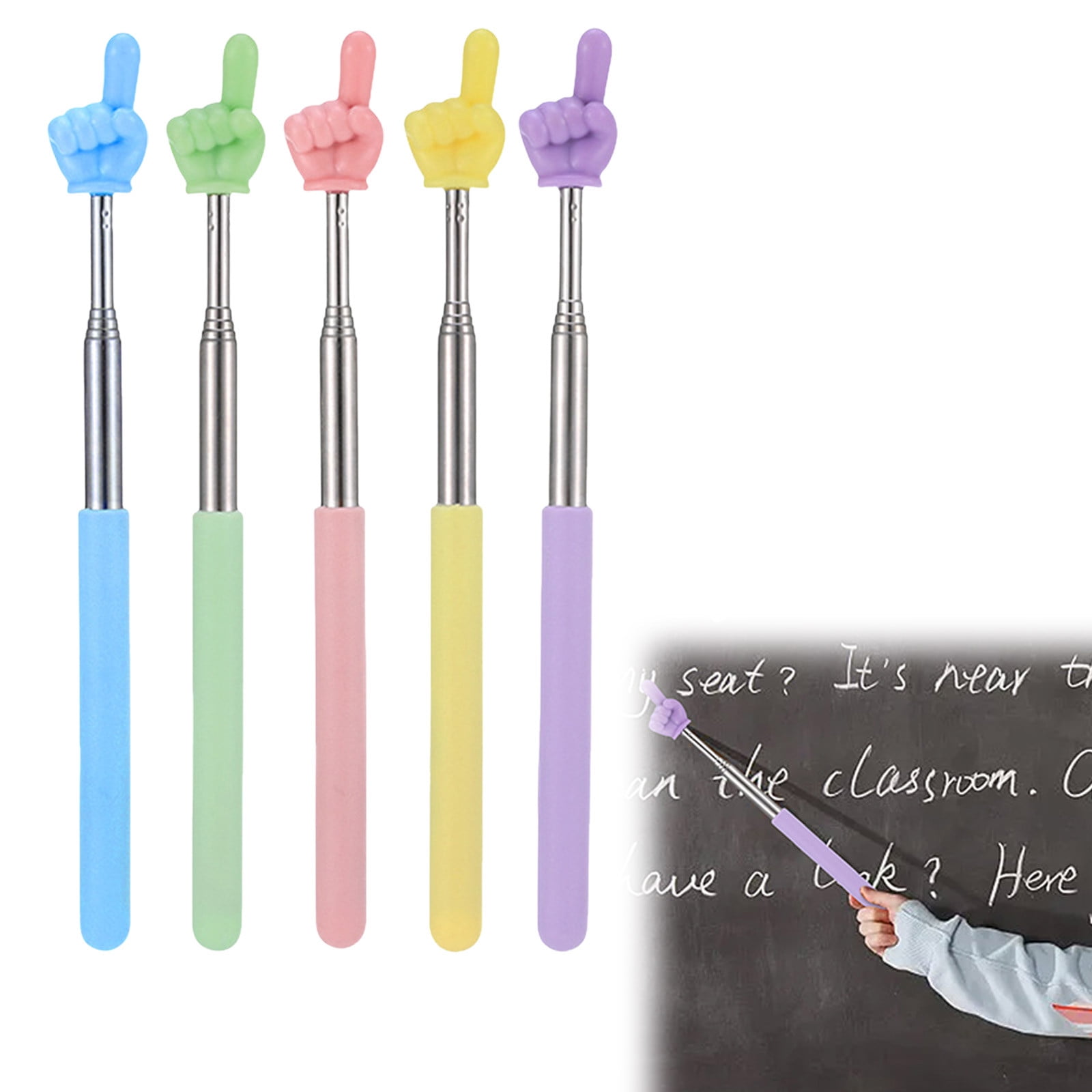 5PCS Pointer Stick for Classroom – Multipurpose Teacher Pointer Stick ...
