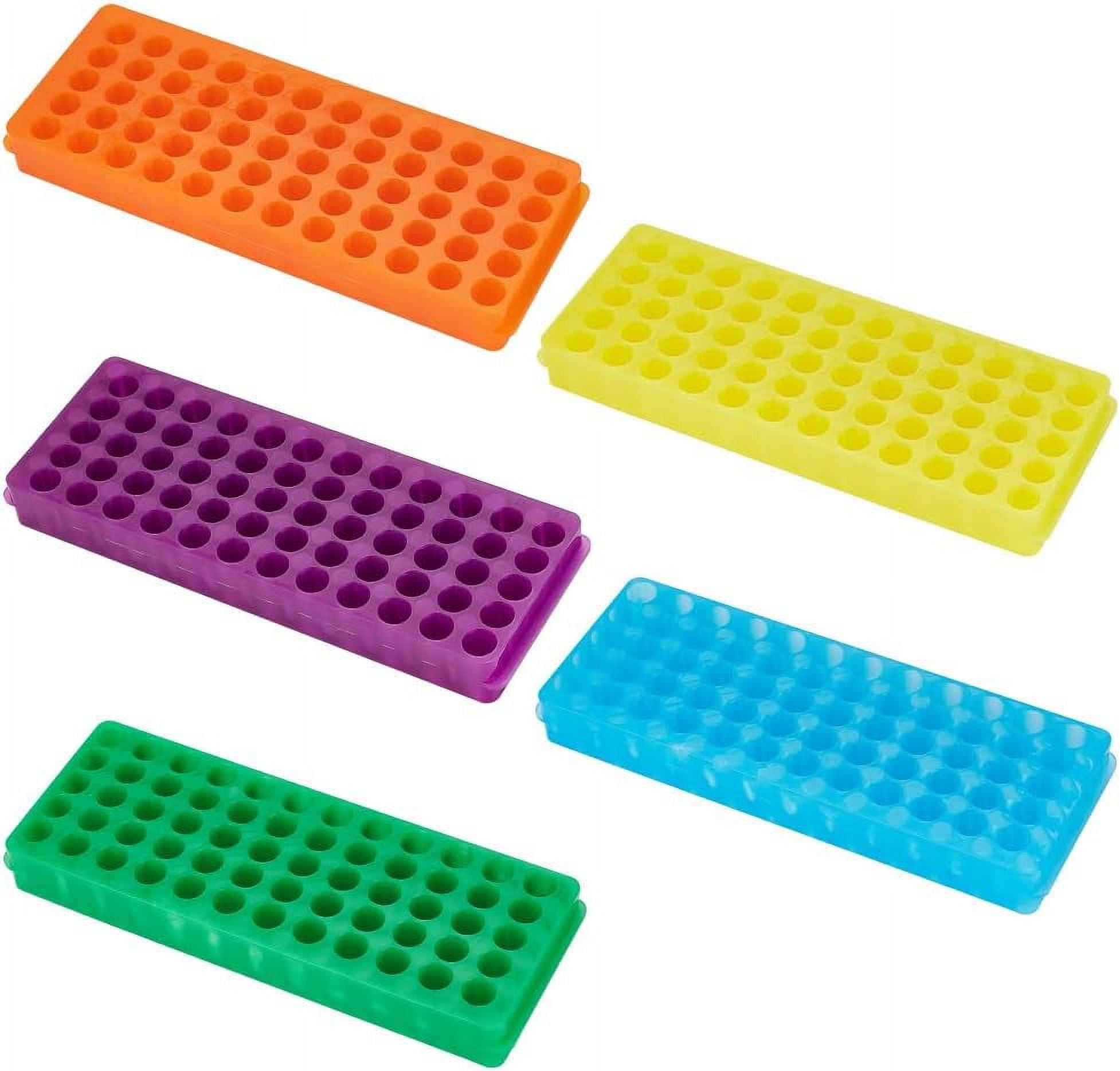 5PCS Polypropylene Microcentrifuge Tube Rack Double Panel 60-Well ...