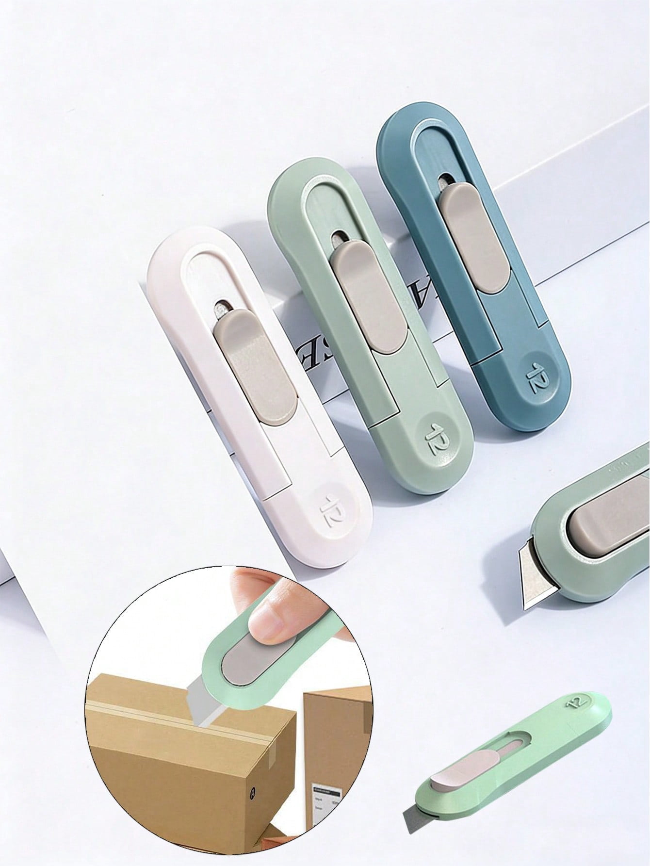 5PCS Portable Retractable Mini Box Cutter Knife Designed For Home ...