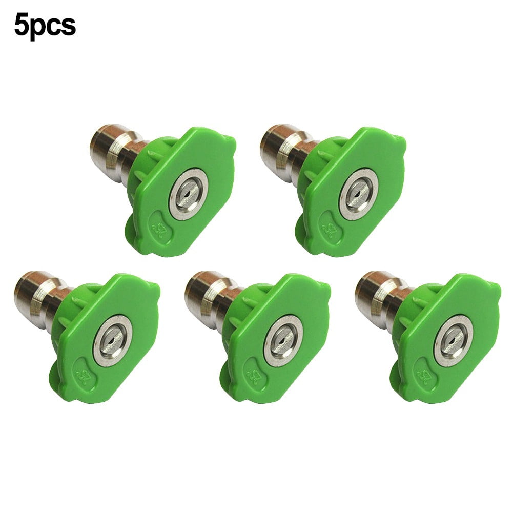 5Pcs Pressure Washer Spray Nozzle Tips Multiple Degrees 1/4 Inch ...