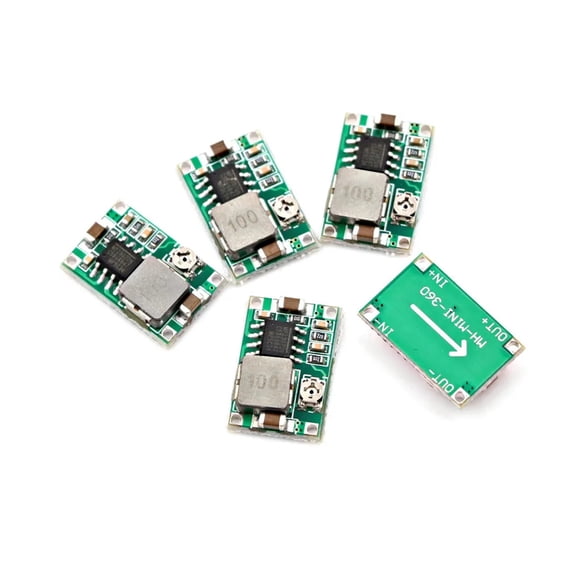 5PCS RC Airplane Module Mini 360 DC-DC Buck Converter Step Down 4.75V ...