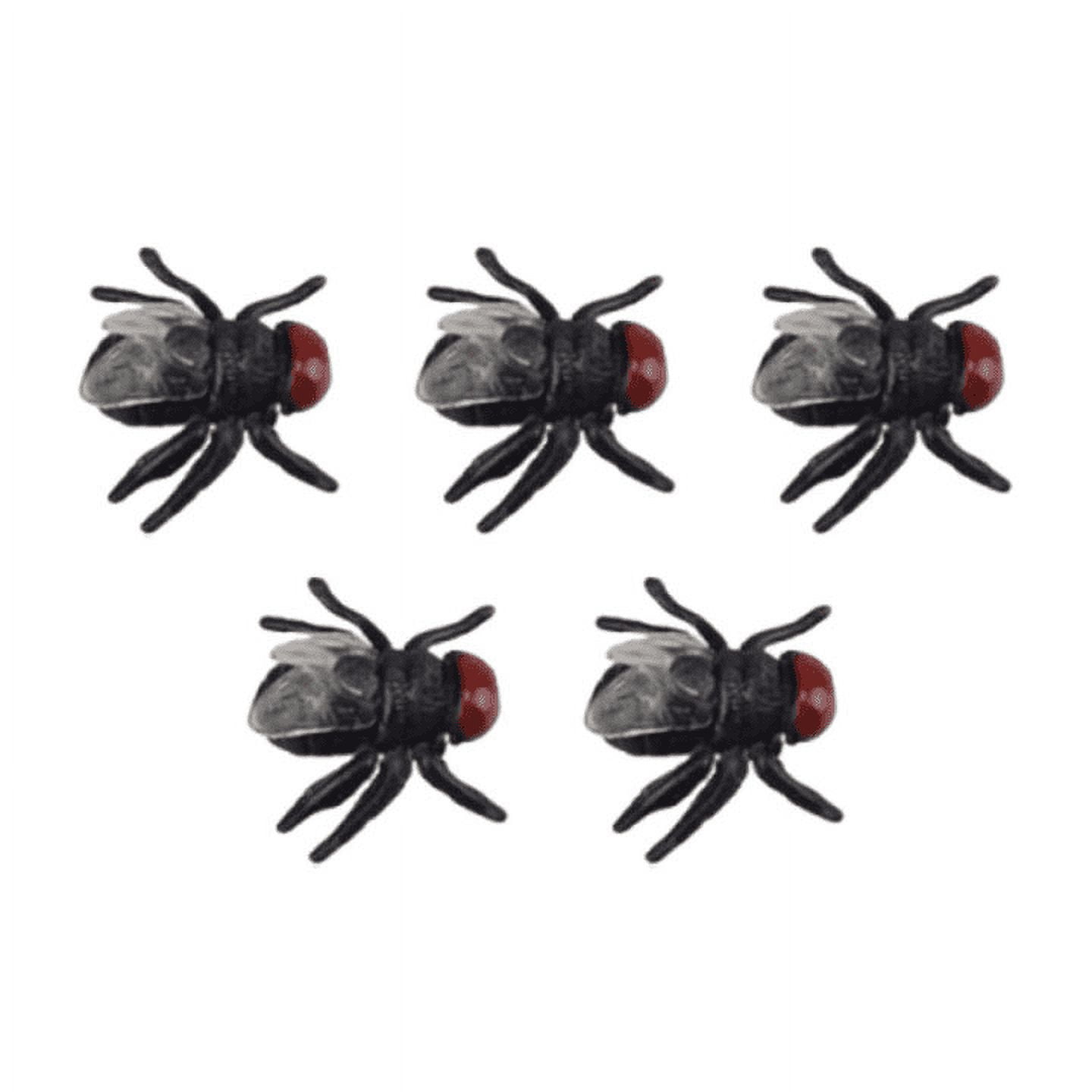 5PCS Realistic Mini Fly Joke Toys for Halloween Party Supplies - Prank ...