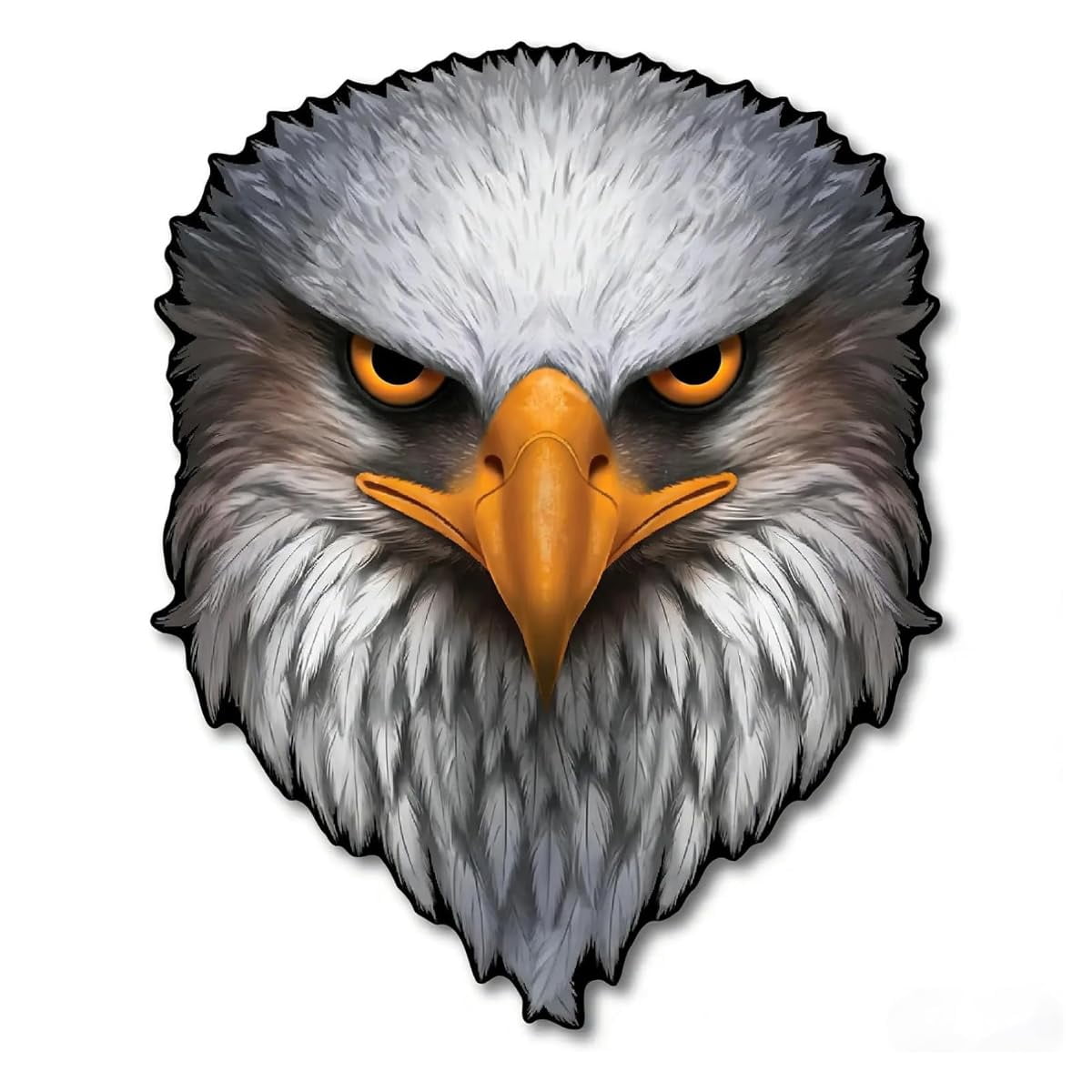 5PCS Reflective Eyes Eagle Decal, Patriotic USA Flag Vinyl Sticker ...