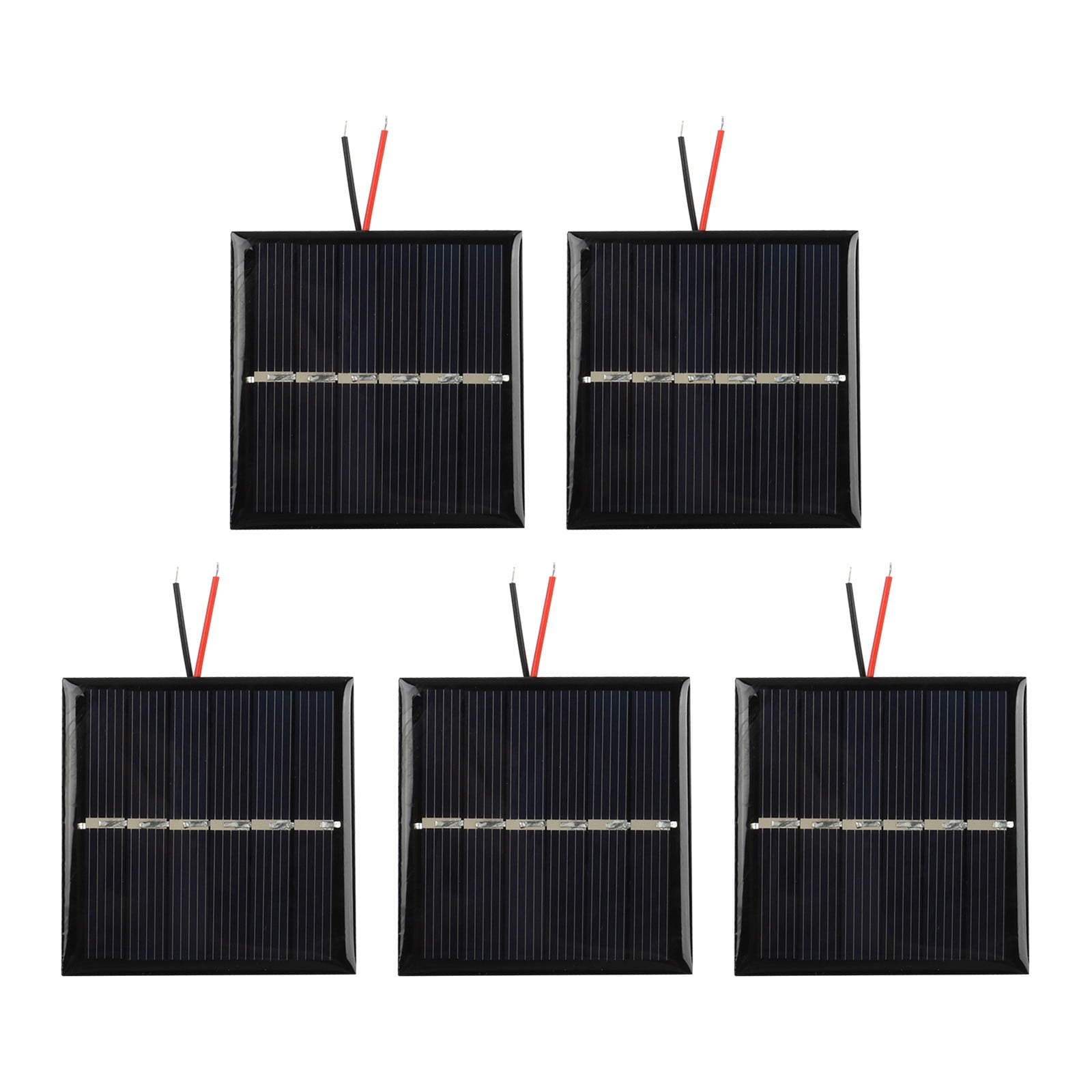 5PCS Resilient Photovoltaic Panels 54x54MM for Harsh Weather Conditions ...