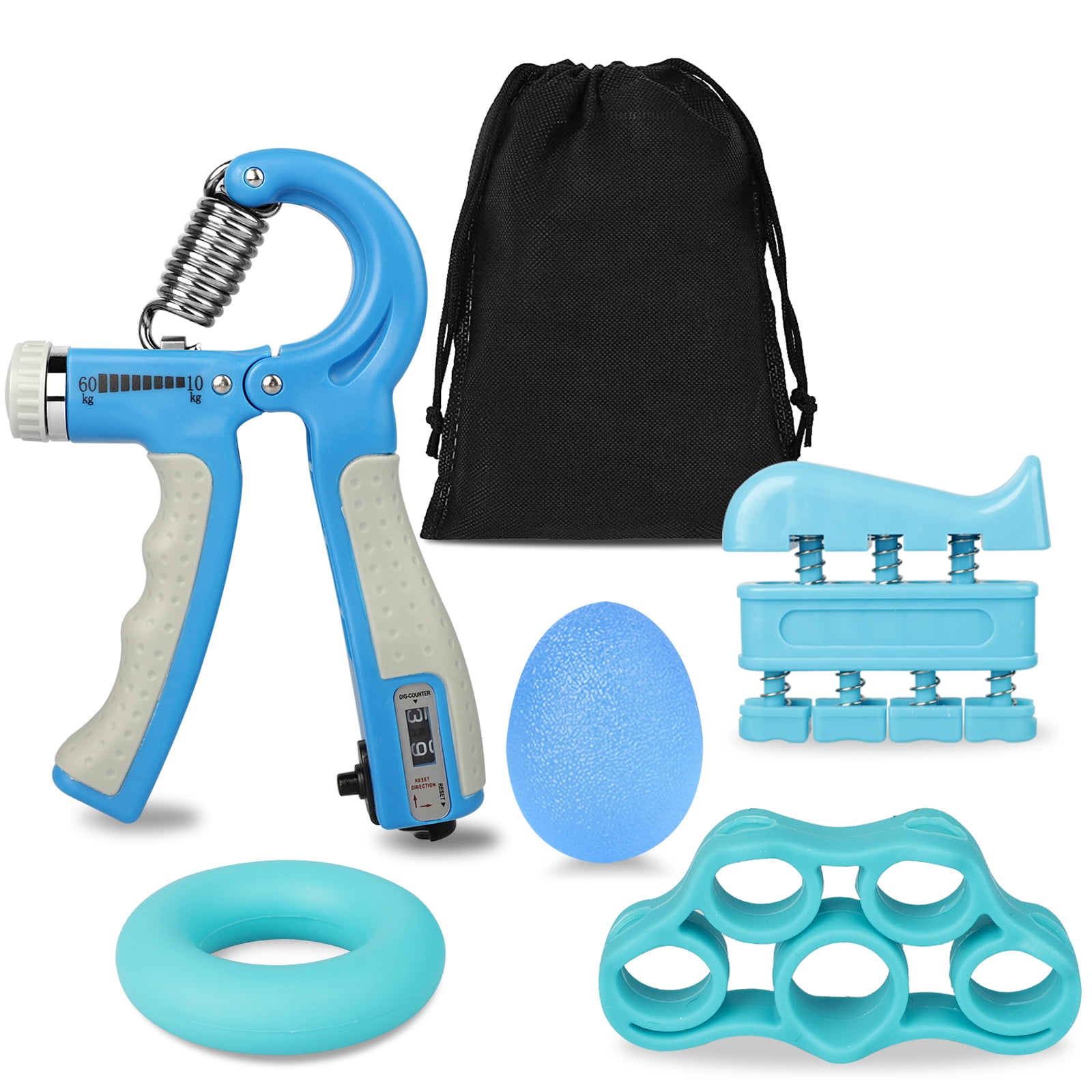 5PCS Resistance Hand Gripper Kit, TSV Forearm Grip Adjustable Hand Grip ...