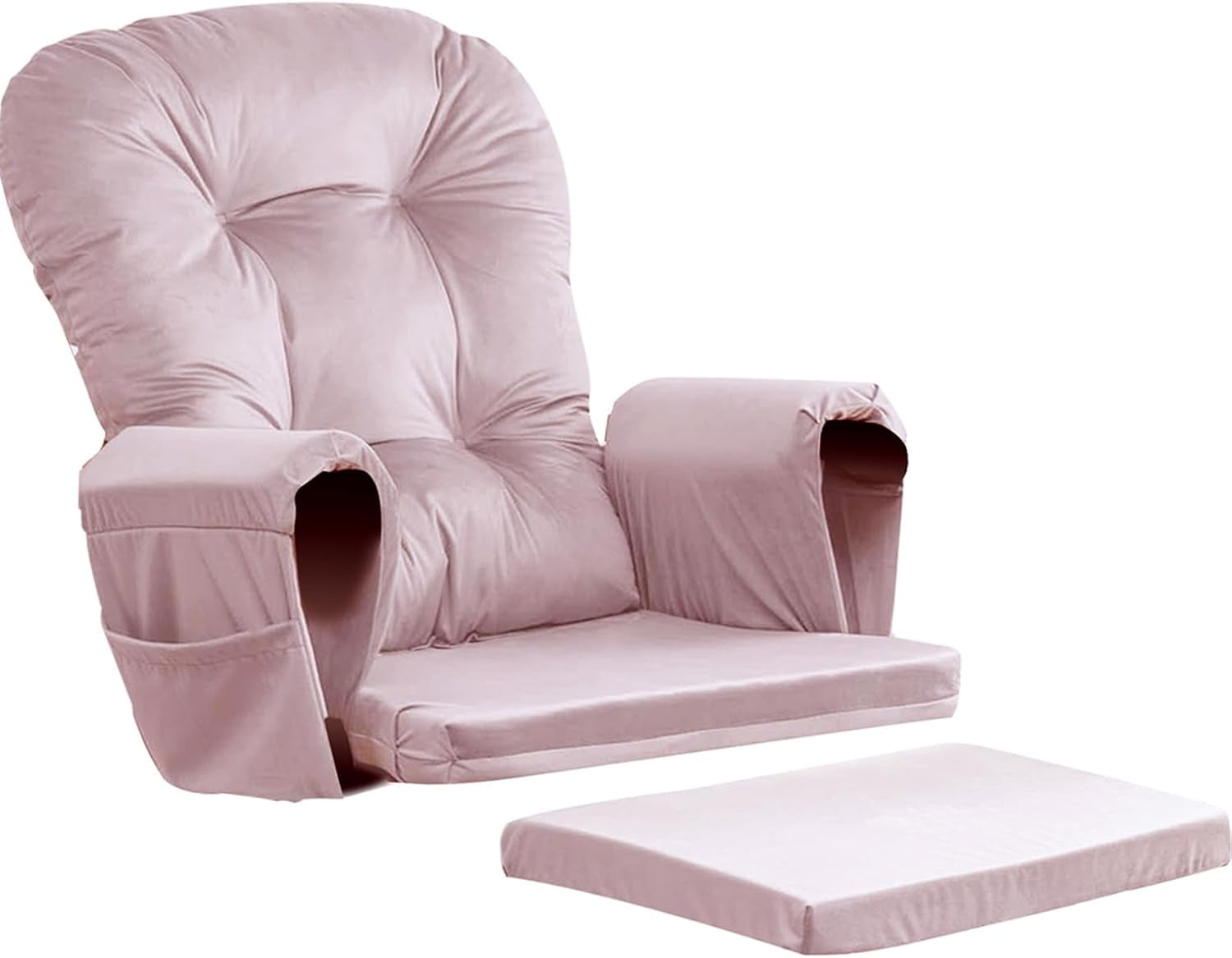 5PCS Rocking Chair Cushion Set Velvet Glider Rocker Replacement ...