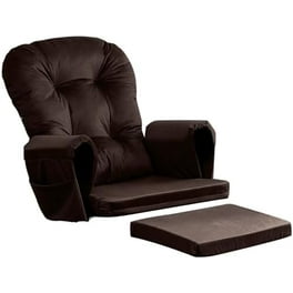 Paddie Glider Rocker Replacement Cushions with Storage Velvet Washable Non Slip Dark Grey Walmart