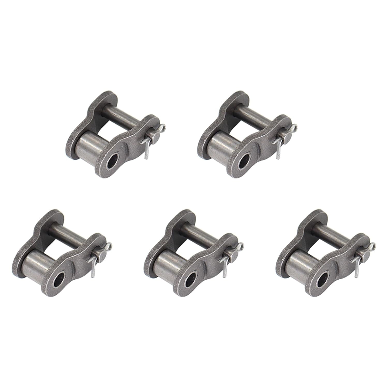 5PCS Roller Chain Offset Half Link #40, 1/2 Inch Pitch Carbon Steel ...