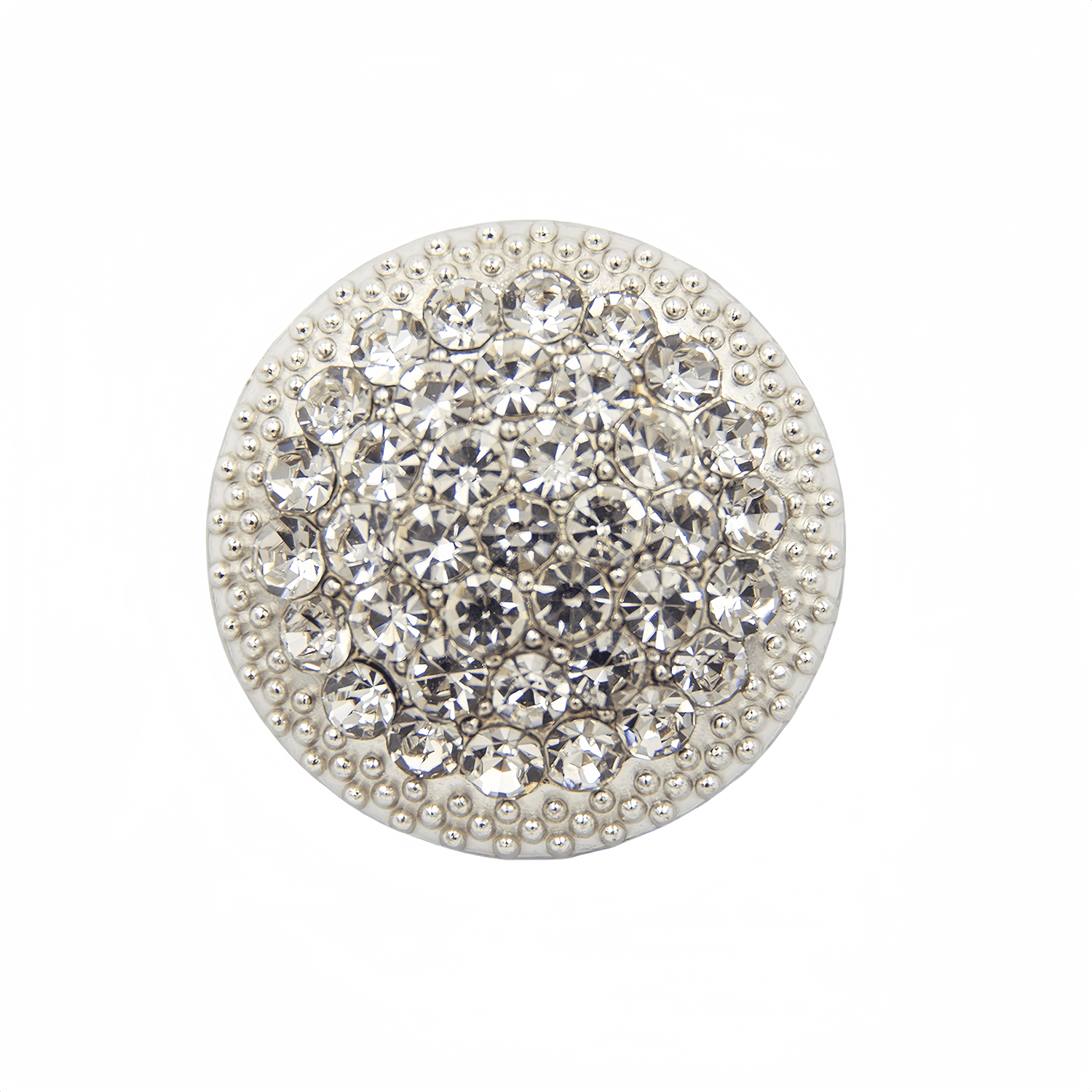 5PCS Round Metal Rhinestone Buttons For Clothing DIY Sewing Accessories ...