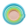 5PCS Round Silicone Food Storage, Lunch Container, Reusable Meal Prep ...