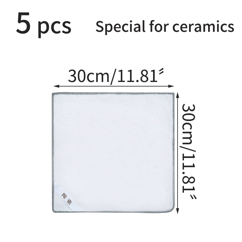 5PCS/SET Multifunctional Rags Scouring Pads Glass Mirror Wipes Daily ...